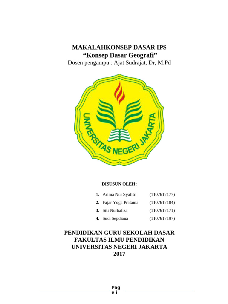 Konsep Dasar Ips - Kondas Geo Makalah | PDF