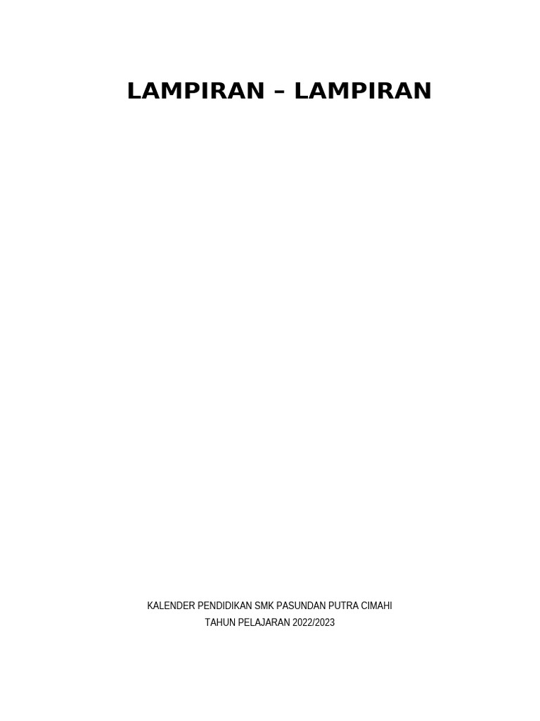 LAMPIRAN - LAMPIRAN Usp 2023 | PDF