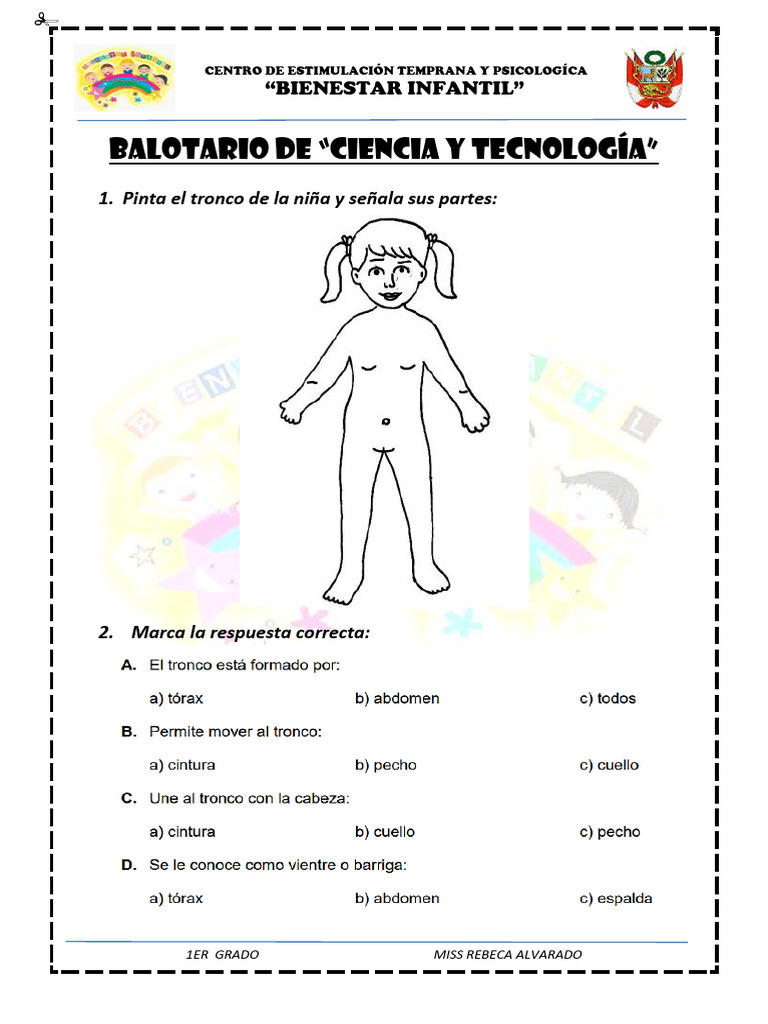 Ciencia y Tec. II Bimestre - Balotario 1er Grado | PDF
