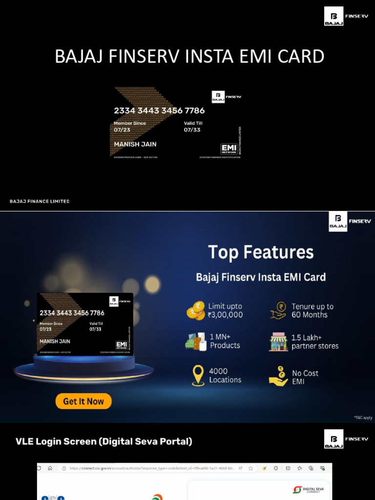 Insta EMI Card Live Journey | PDF