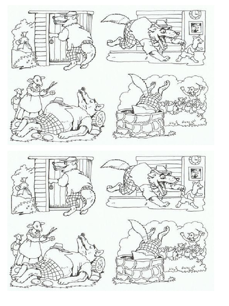 SECUENCIA de Imágenes DE LOS SIETE CABRITOS | PDF