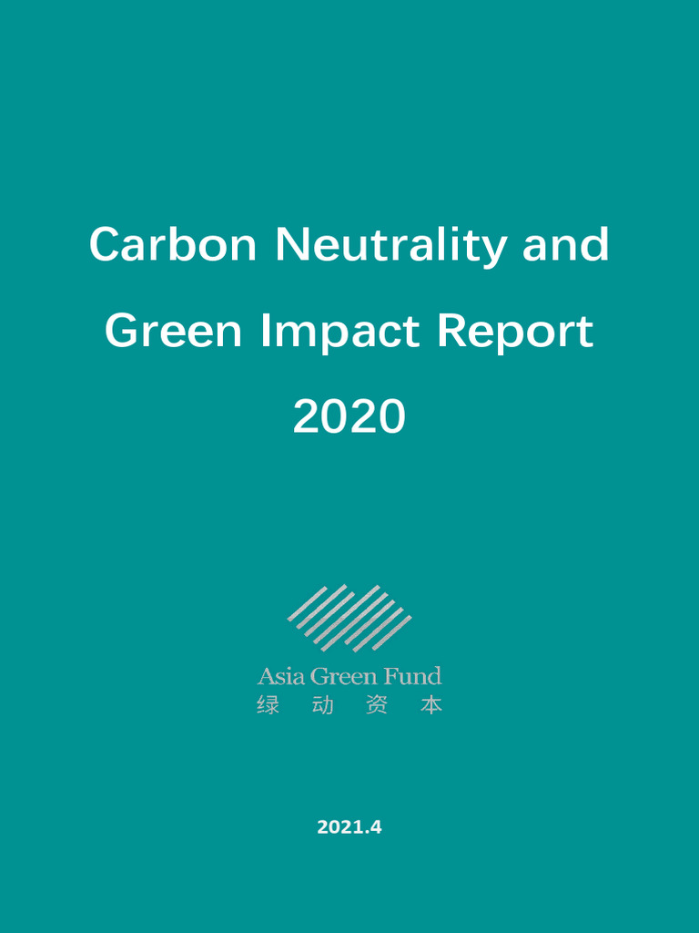 AGF Carbon Neutrality and Green Impact Report 2020 | PDF
