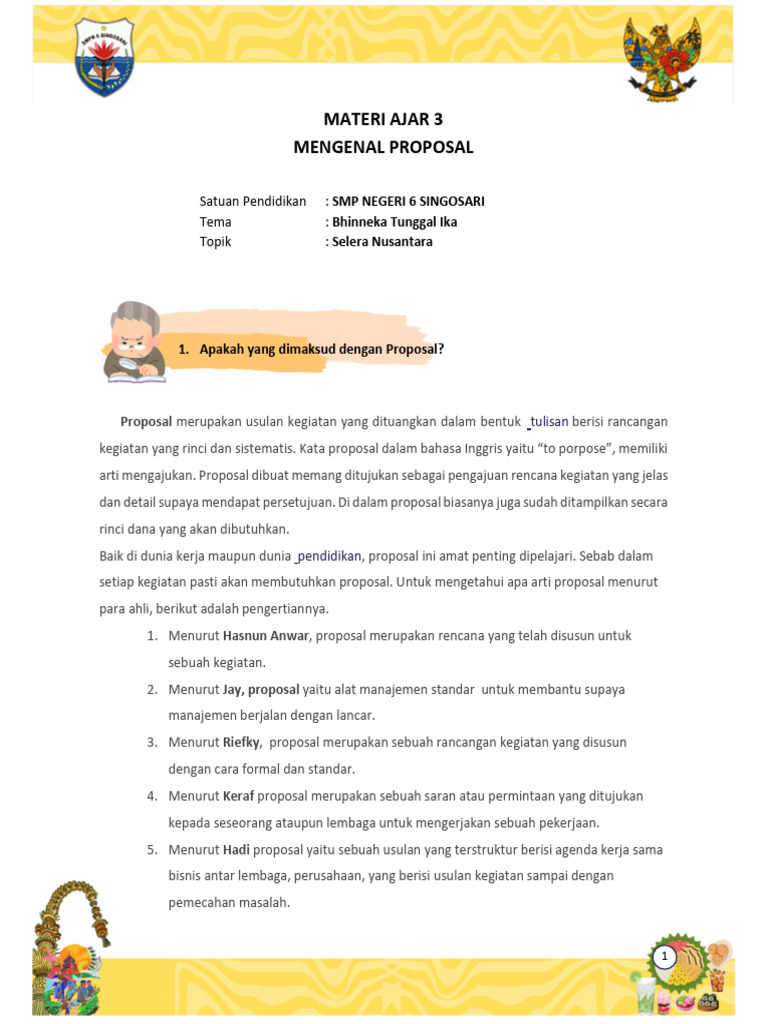 Materi Ajar 3 - P5 Kelas 7 | PDF