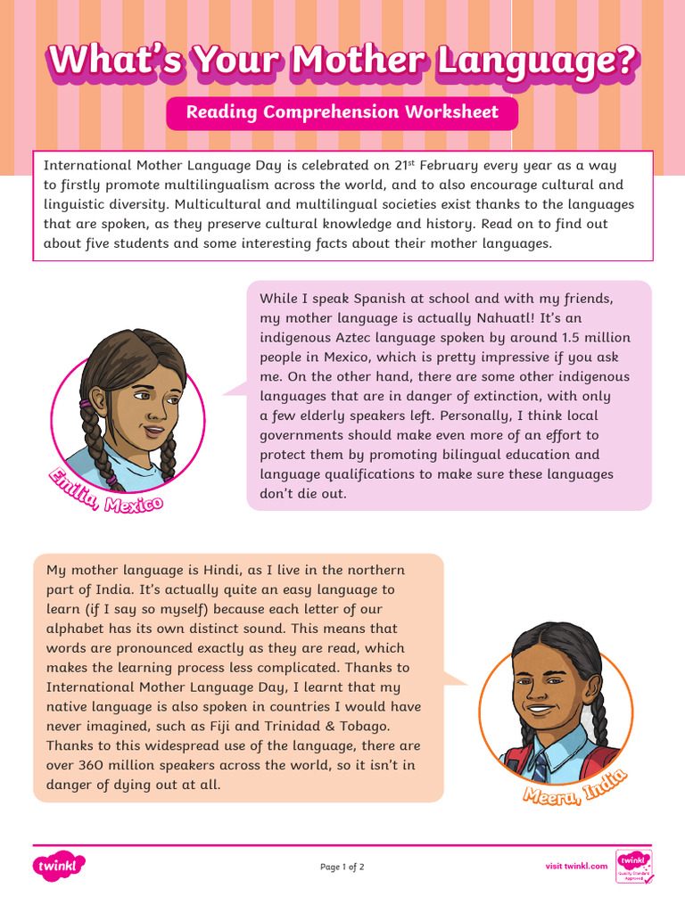 What_s Your Mother Language | PDF