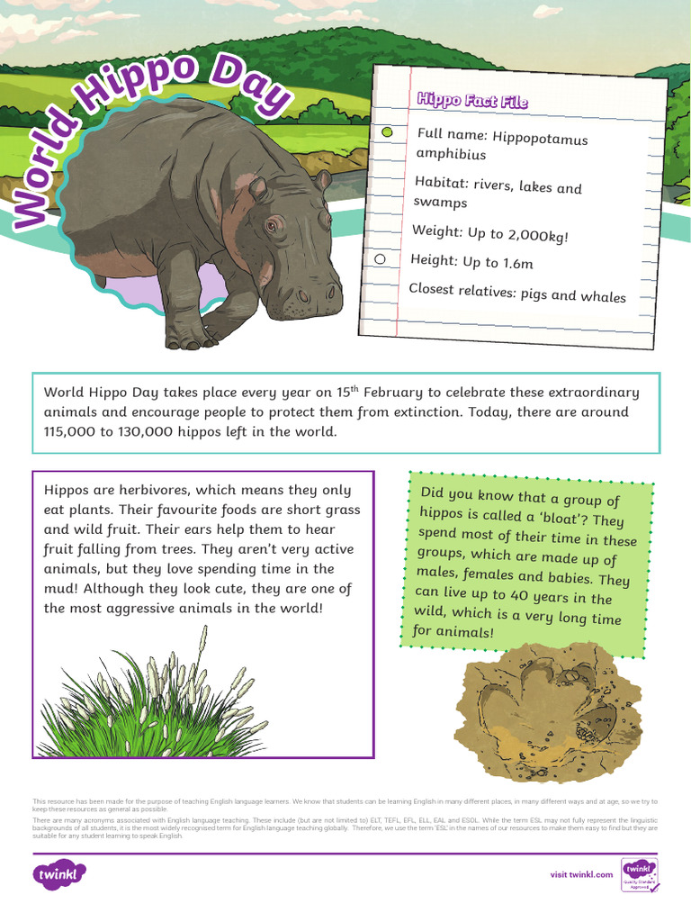 World Hippo Day | PDF