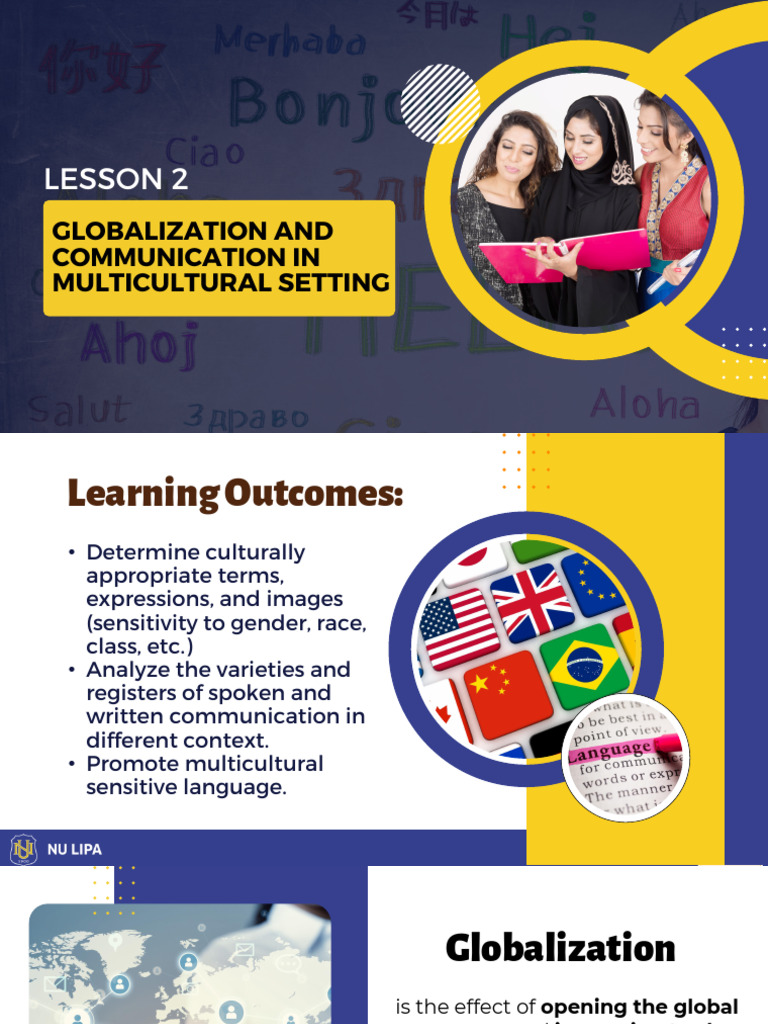 Student Material - Lesson 2_Globalization and Communication | PDF