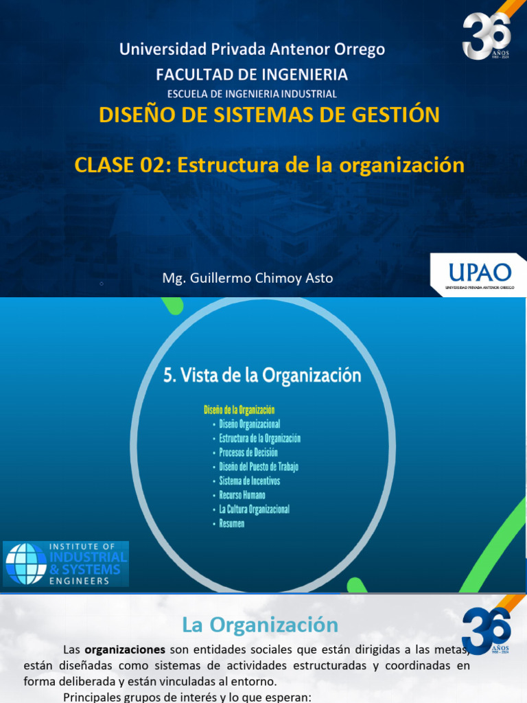Clase 02 Estructura de la organizacion | PDF