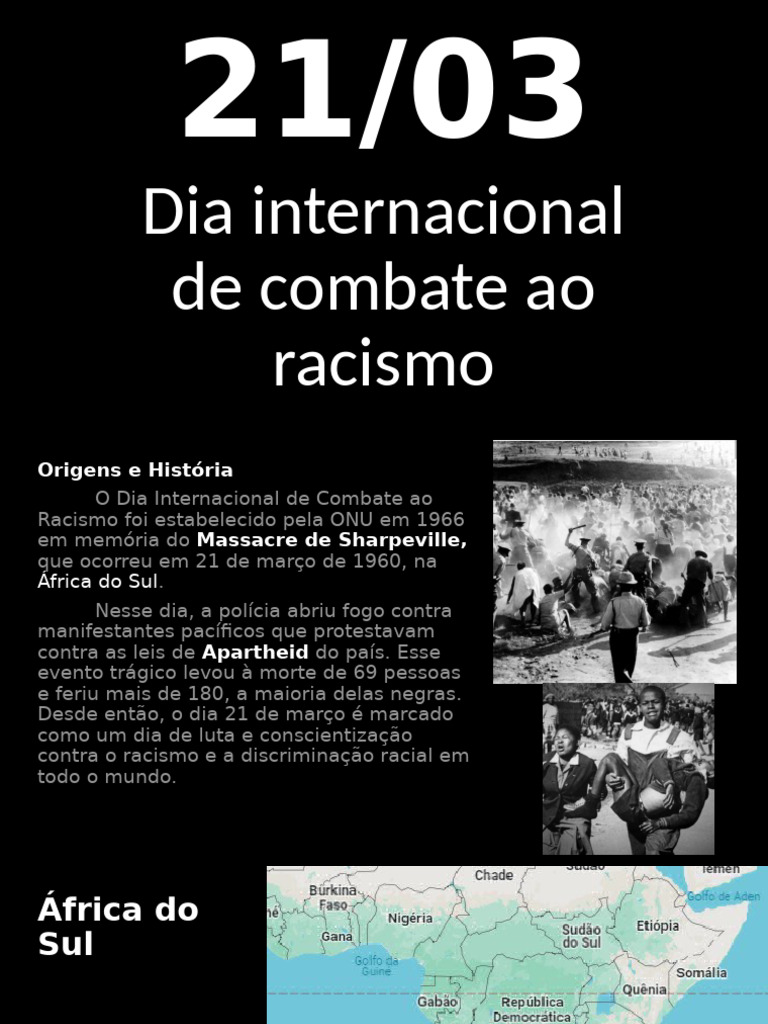 Dia Nacional Da Luta Anti Racista | PDF