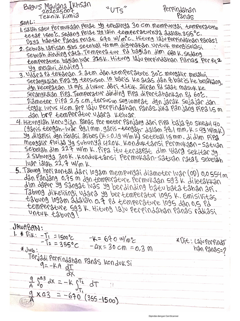 Perpindahan Panas | PDF