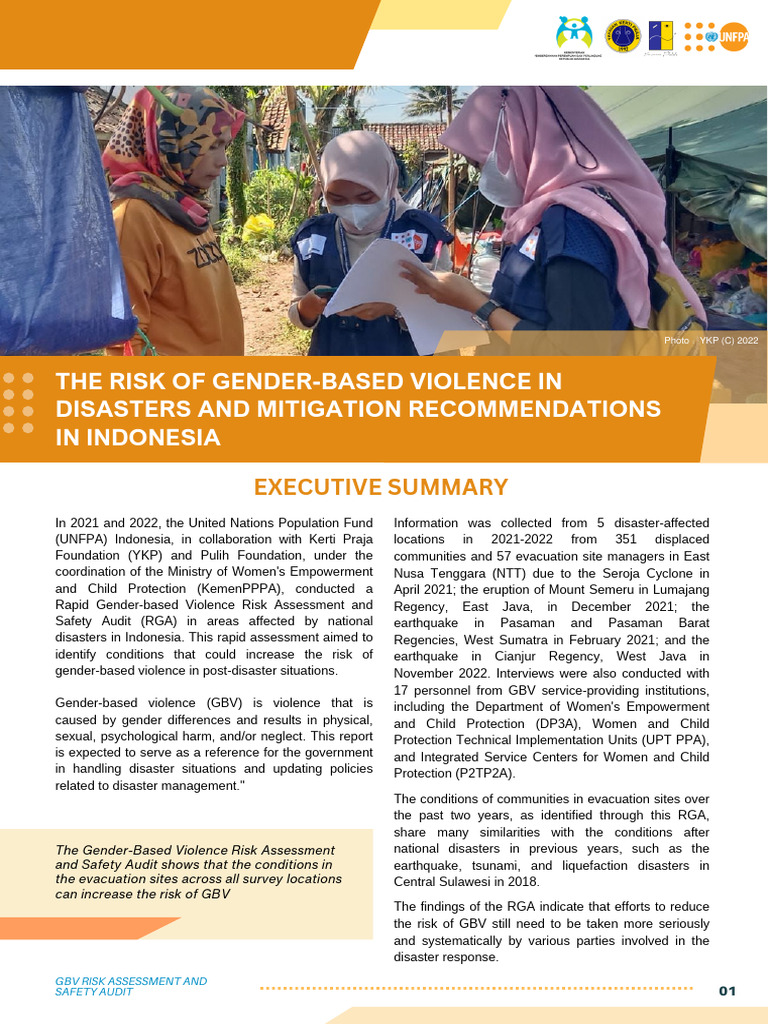 English - FINAL GBV Risks Assessment and Safety Audit 16 Aug 2024 | PDF