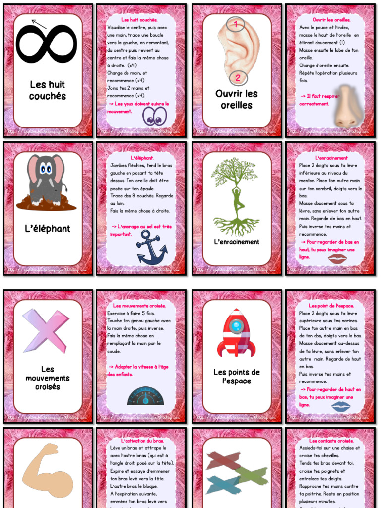Exercices de Brain Gym pour enfants | PDF | Ballet