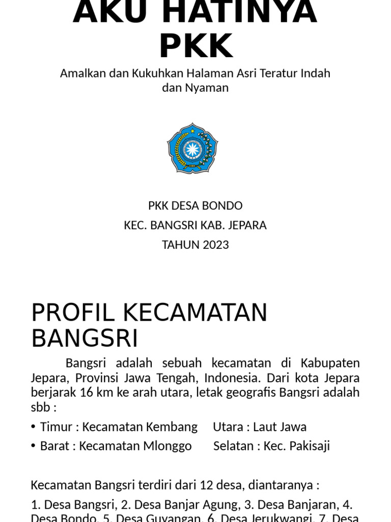 Lomba Aku Hatinya Pkk | PDF