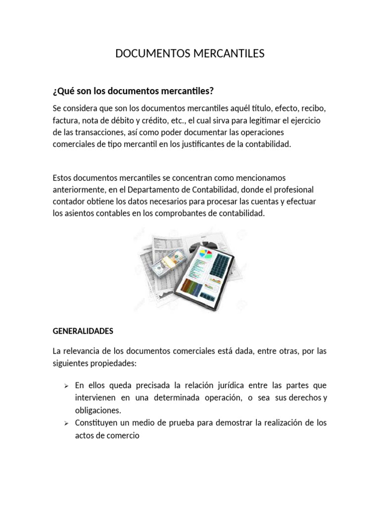 Documentos Mercantiles 1 | PDF