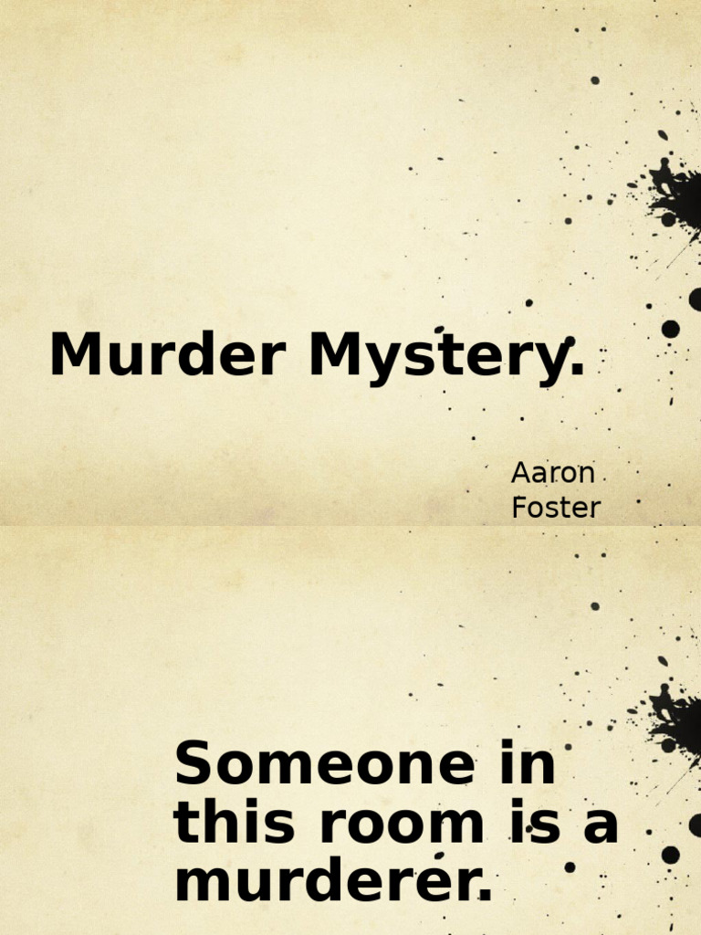 Best Murder Mystery | PDF