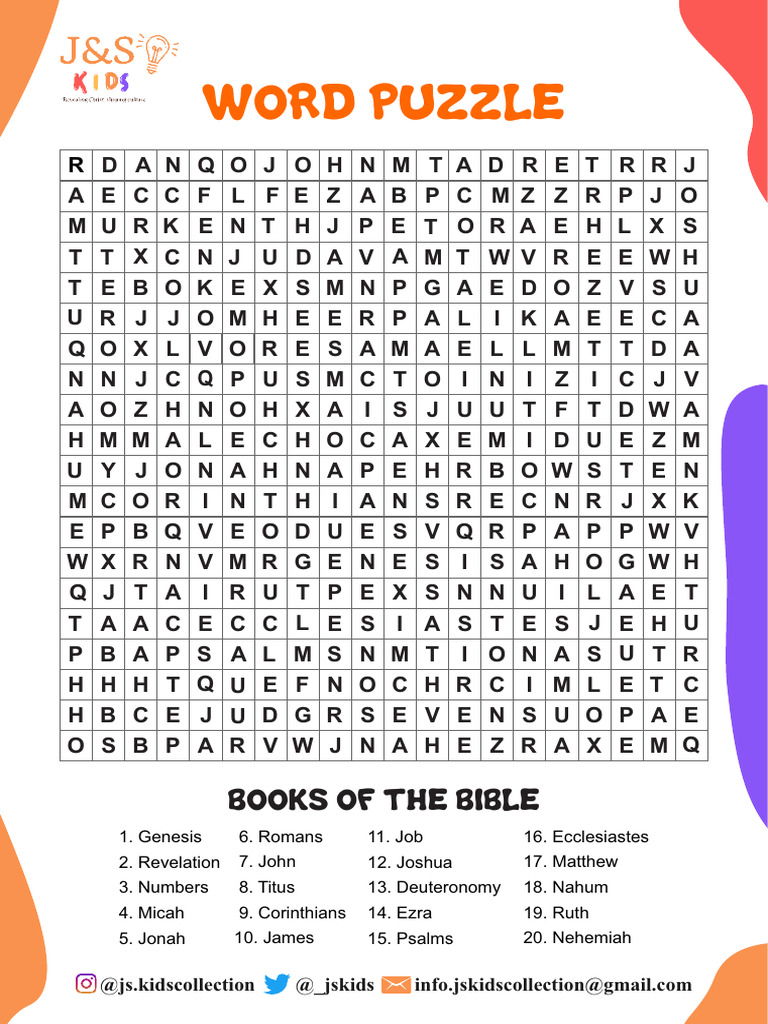 Free Printable Word Puzzles | PDF