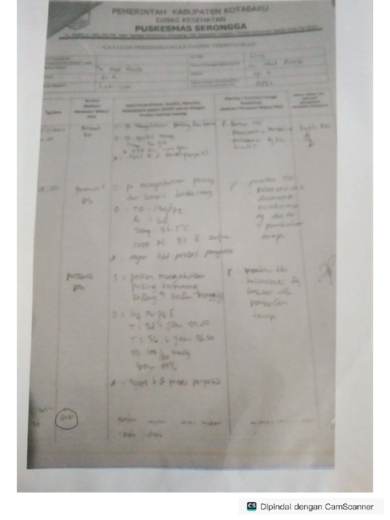 CPPT Catatan Perkembangan Pasien Terintegrasi | PDF