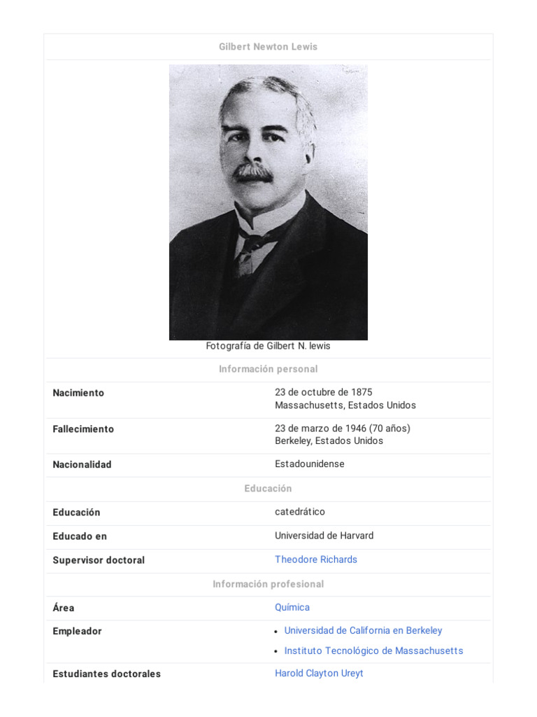 Gilbert N. Lewis | PDF