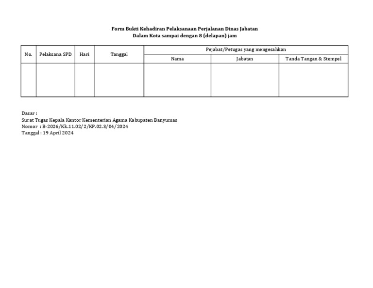 Bukti Kehadiran | PDF