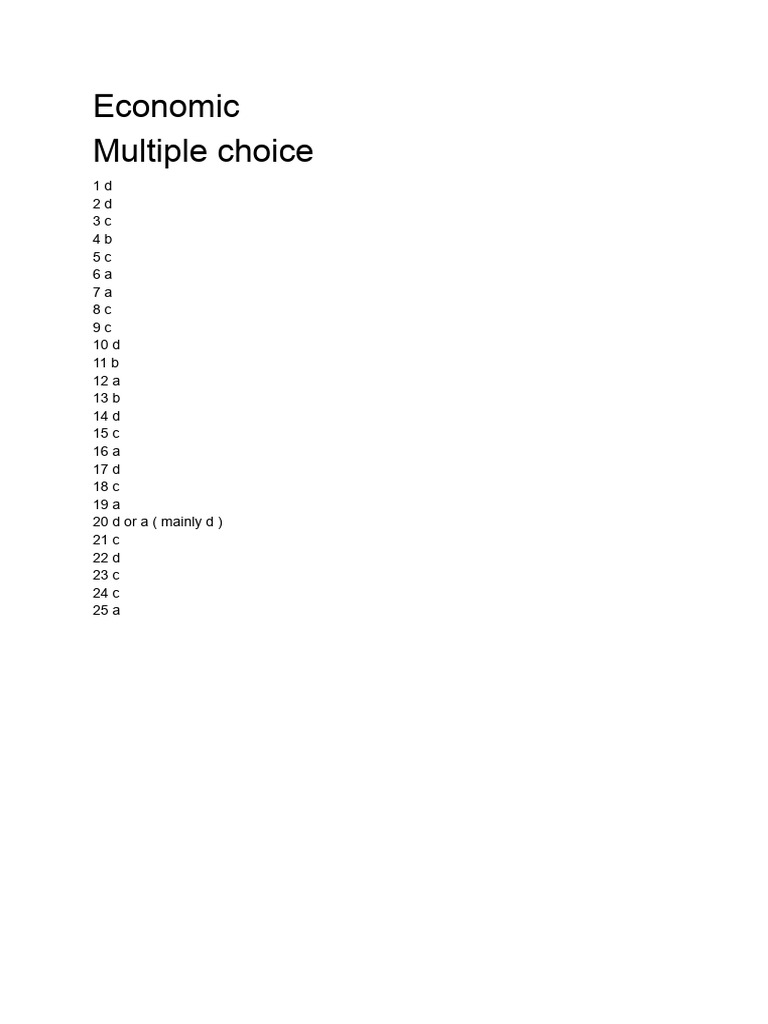 Multiple Choice | PDF
