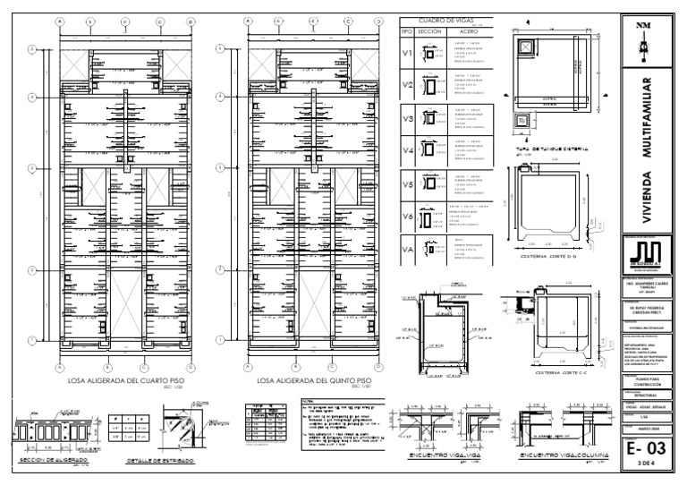 Planos de Estructura-E03-Los | PDF