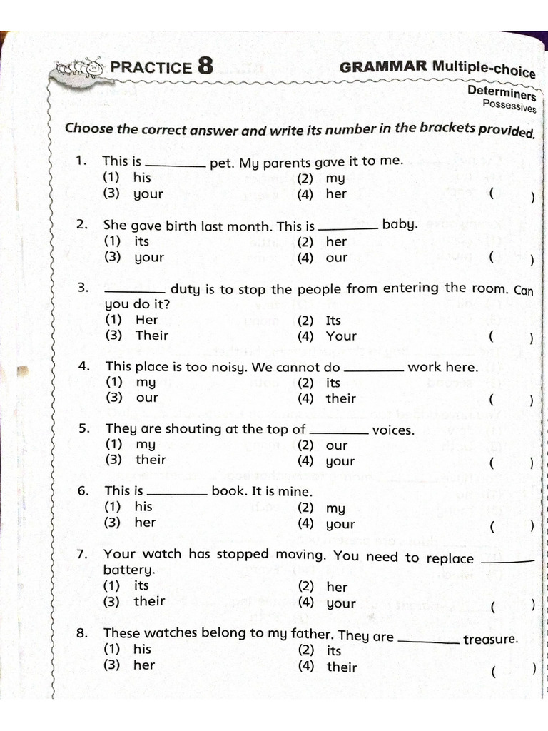 P 2 English Worksheets | PDF
