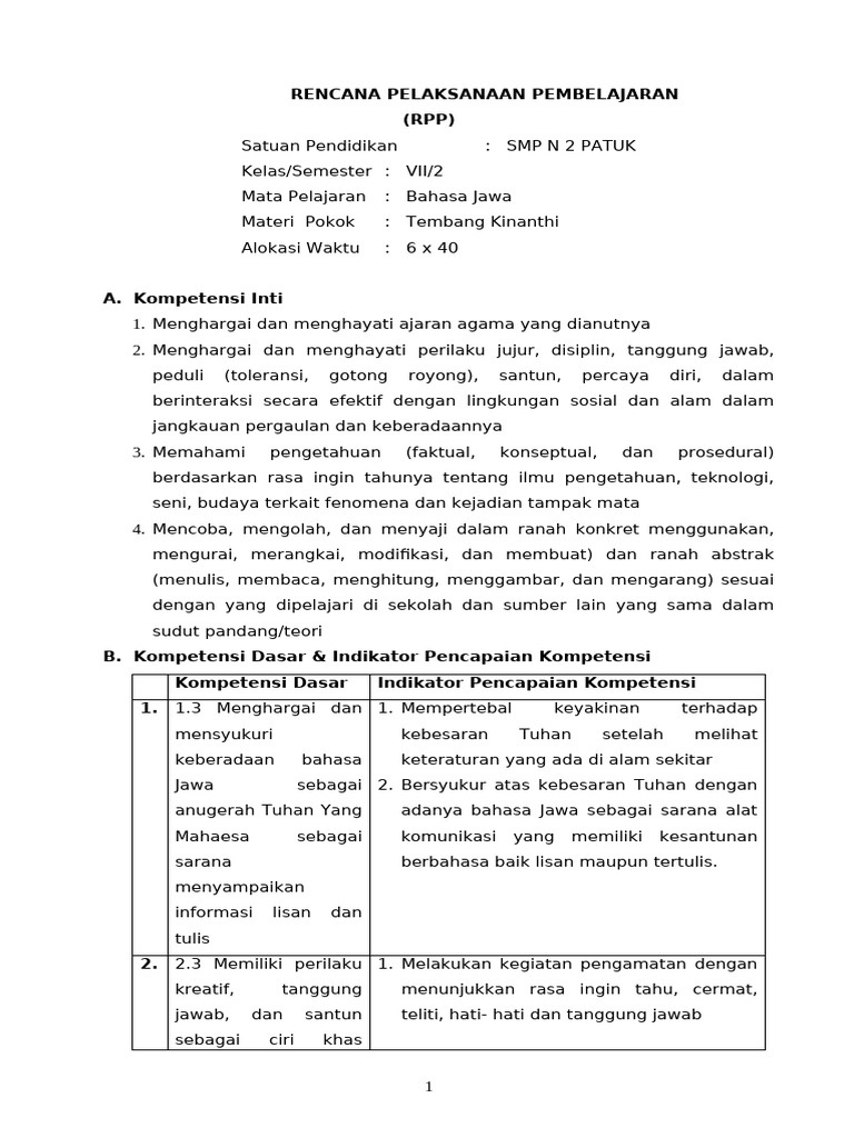 Tembang Kinanthi | PDF