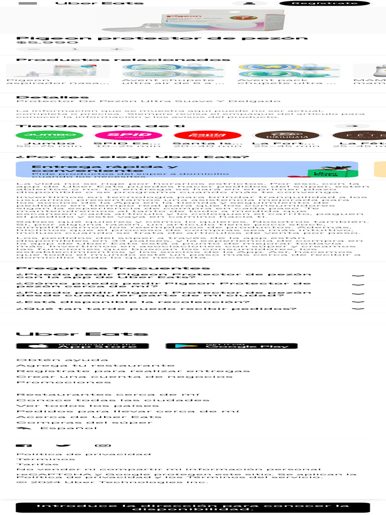 Pigeon Protector de Pezón Delivery Near Me Orde | PDF