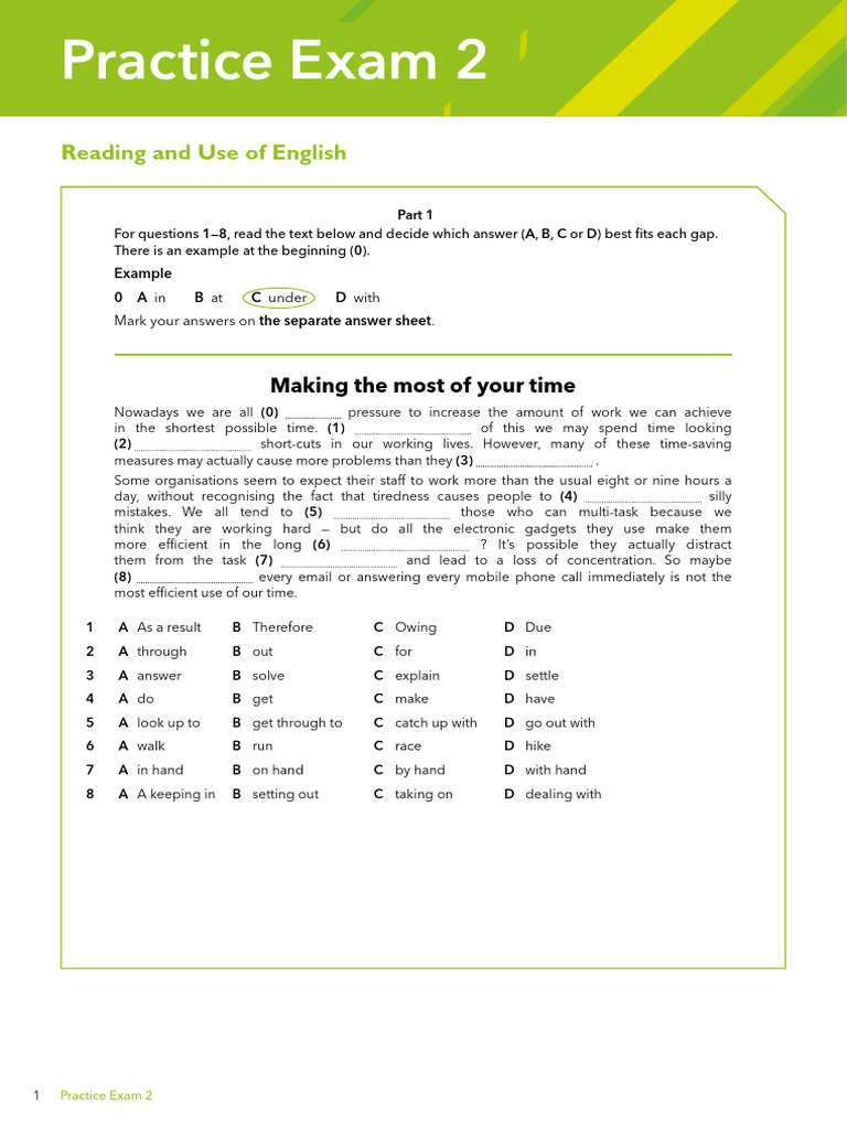 M04 Formula B2 PracticeExam 2 | PDF | Carnival | Violin