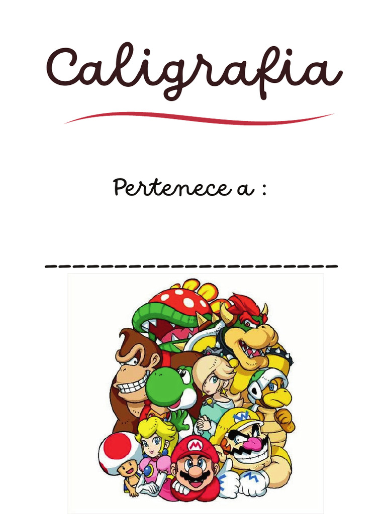 Caligrafia Mario Bross | PDF