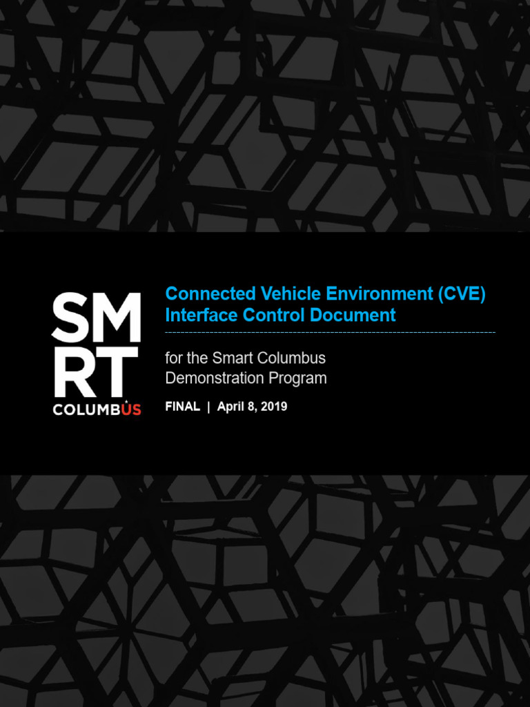 Connected Vehicle Environment Interface Control Document | PDF