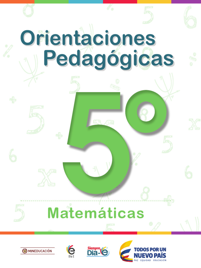 Orientaciones Matematicas Grado 5 | PDF