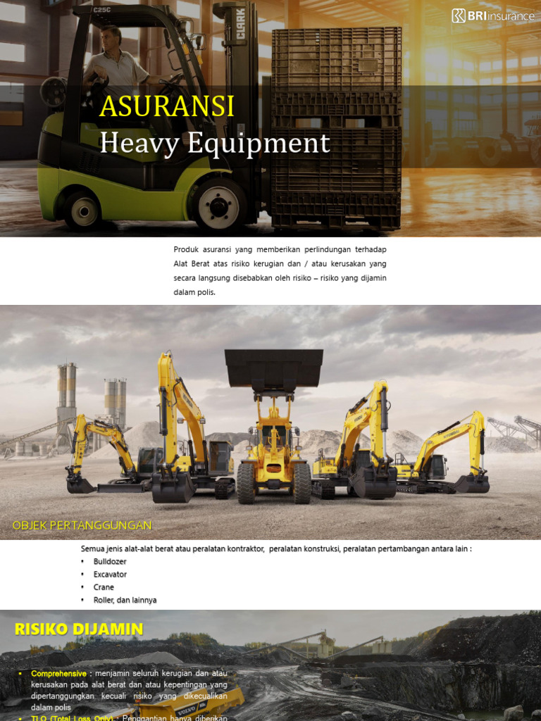 Asuransi Heavy Equipment | PDF