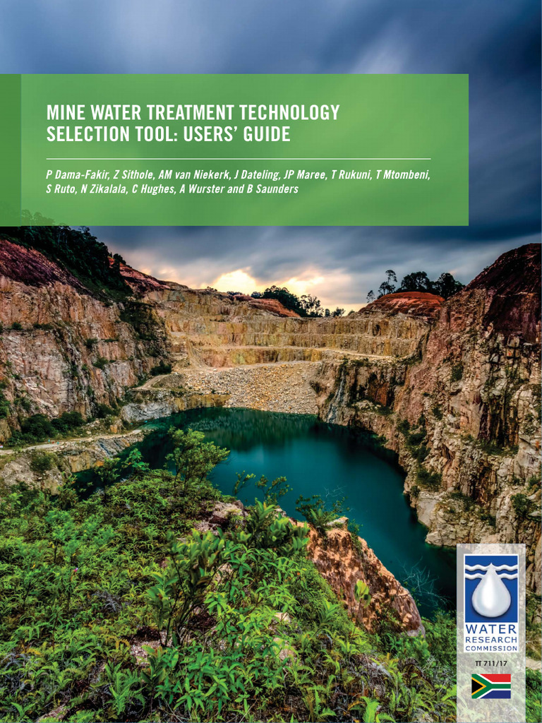 Mine Water Treatment Technology Selection Tool | PDF