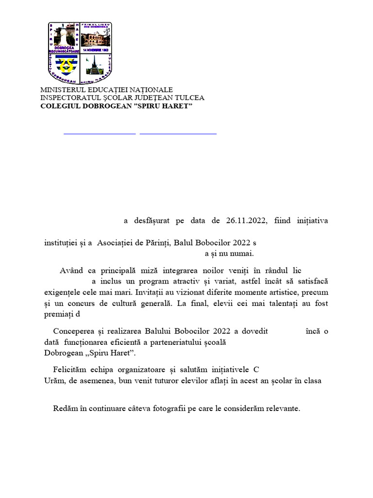 Boboci 2022 | PDF