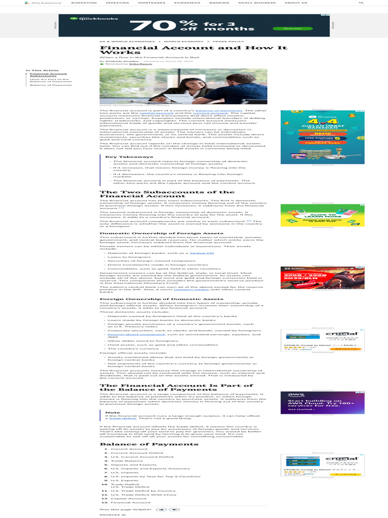 Financial Account, Definition, and How It Works PDF | PDF