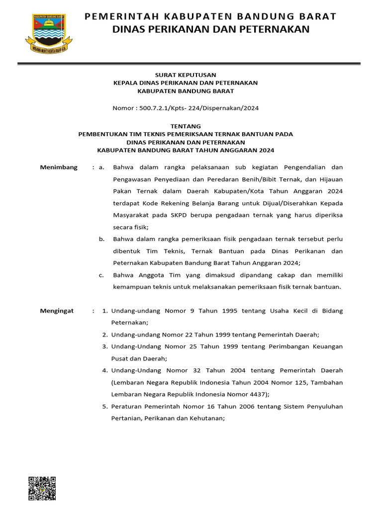 SK Tim Teknis Tte | PDF