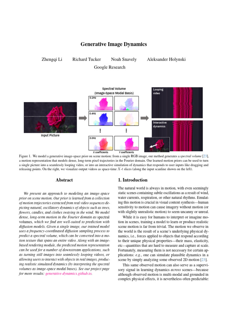 Generative Image Dynamics | PDF