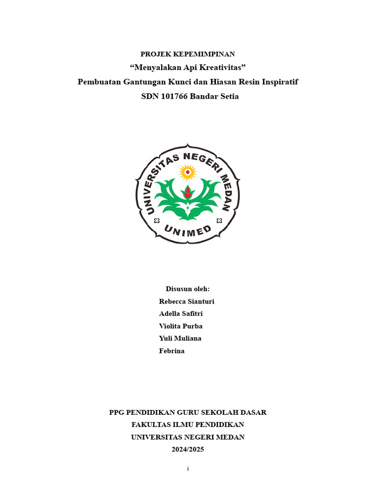 Proposal Projek Kepemimpinan - SDN 101766 Bandar Setia | PDF