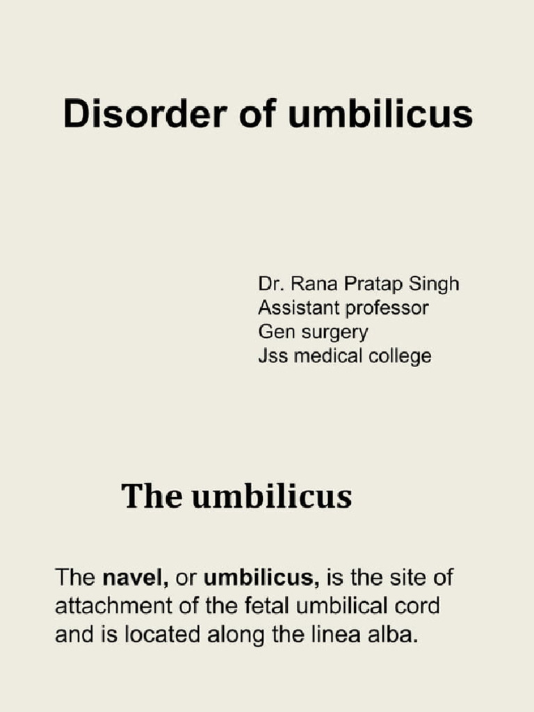 Umbilicus Disease 235042417 | PDF
