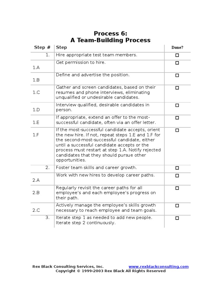 06 A Team-Building Process | PDF
