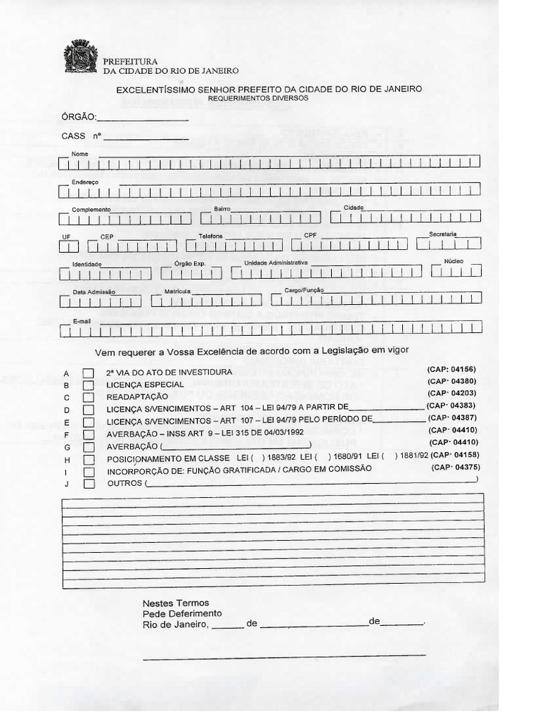 Requerimento Prefeitura | PDF