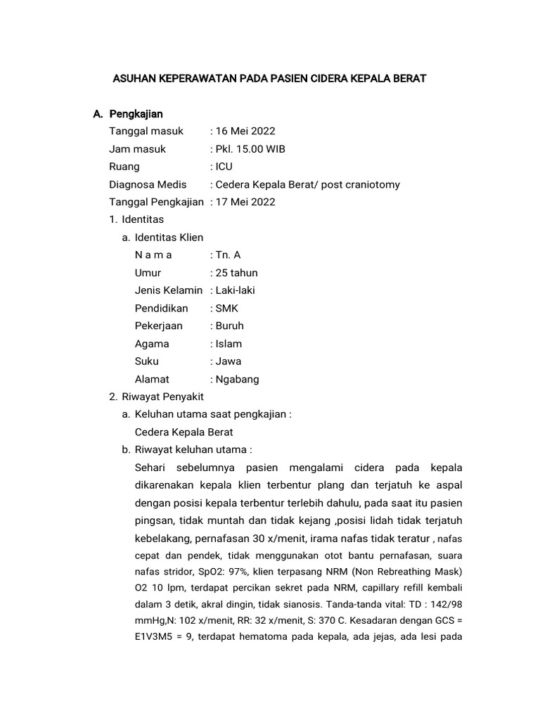 Askep - CKB - Minggu Ii - Lengkap | PDF