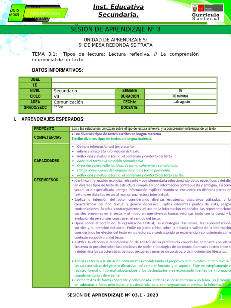 4º Com-Ses.-Uni 5-Sem 03.1-2023 | PDF