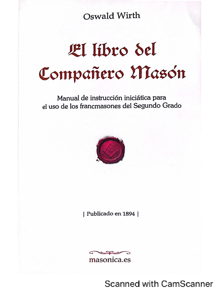 El Libro Del Compañero Masón | PDF