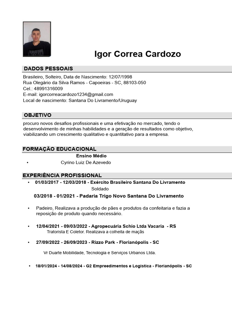 CV - Igor - Correa - Cardozo (1) (1) 3 | PDF