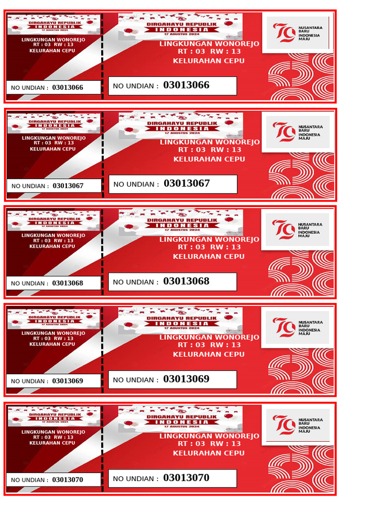 Kupon Undian | PDF
