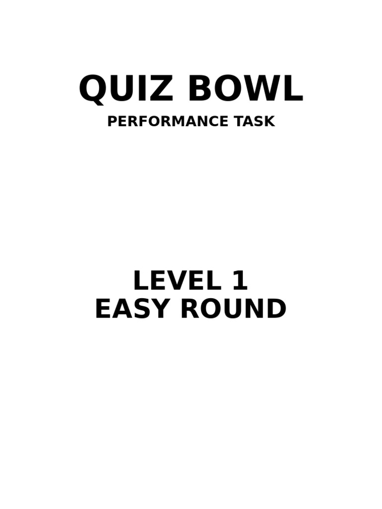 Quiz Bowl: Computer Tools & Uses | PDF
