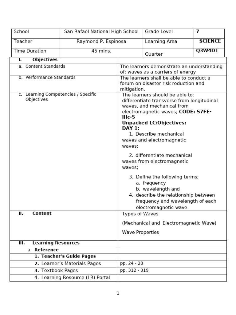 LP Science 7 C | PDF