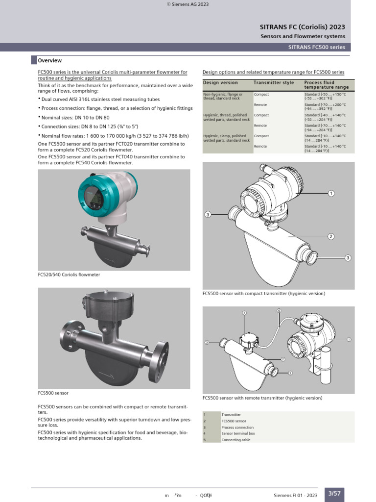 Sitransf fc500 Overview Installation Guidelines | PDF