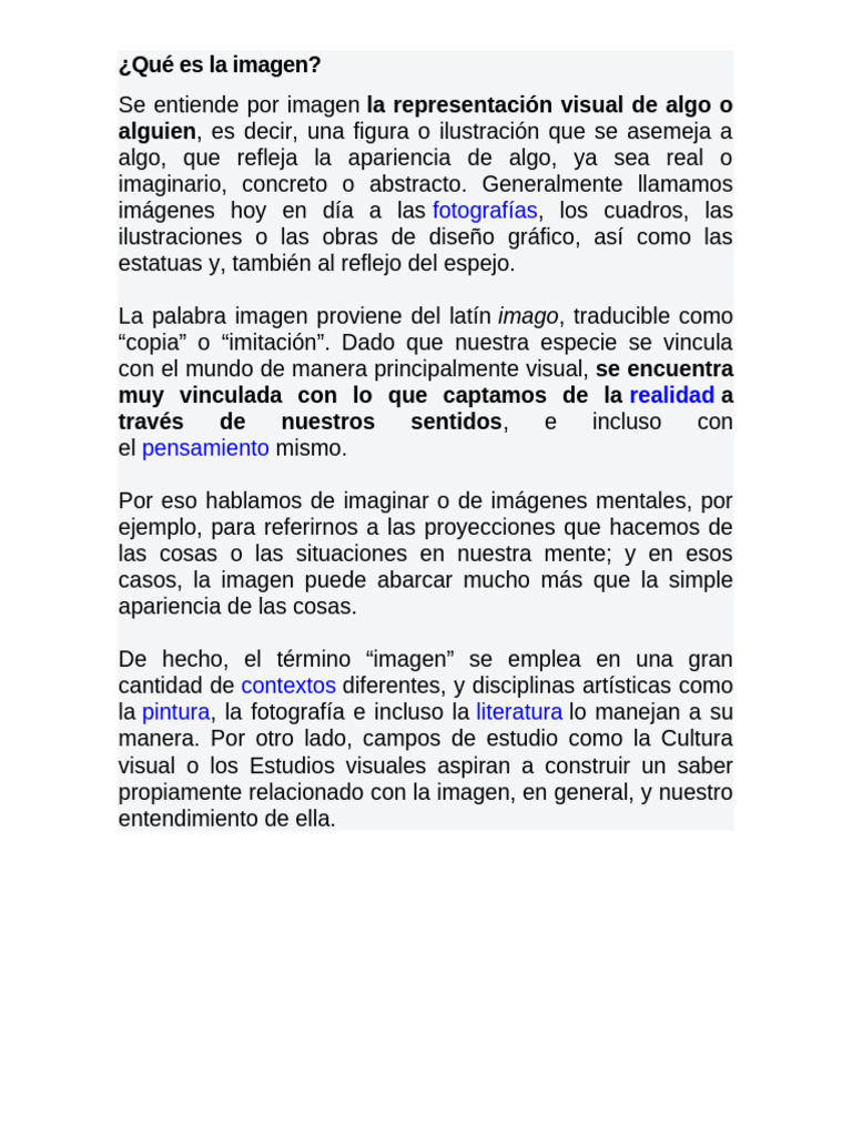 Qué Es La Imagen | PDF | Imagen | Ciencias sociales